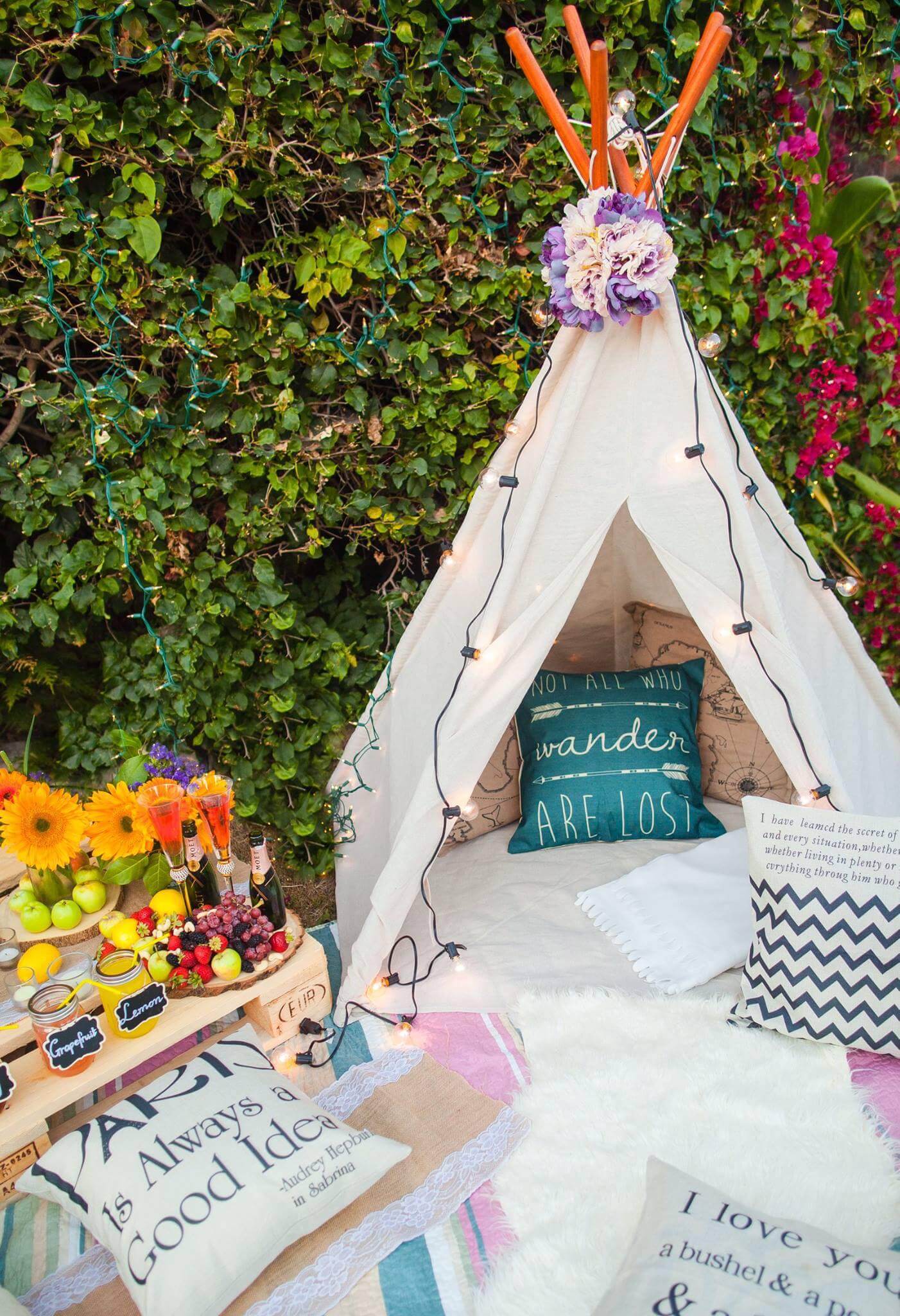 How to Style a Simple Magical Boho Picnic - inAra By May Pham